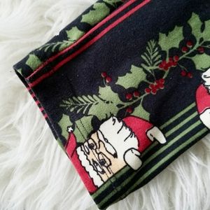 LuLaRoe | Pants & Jumpsuits | Lularoe Christmas Santa Holly Leggings ...